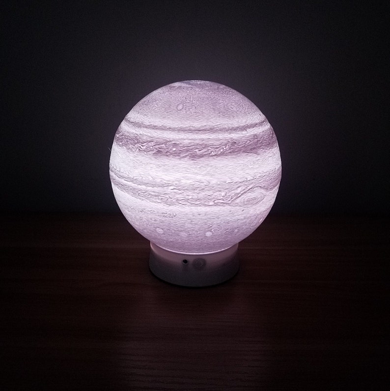 Jupiter Lamp 16 Color LED Night Light Solar System 3D - Etsy