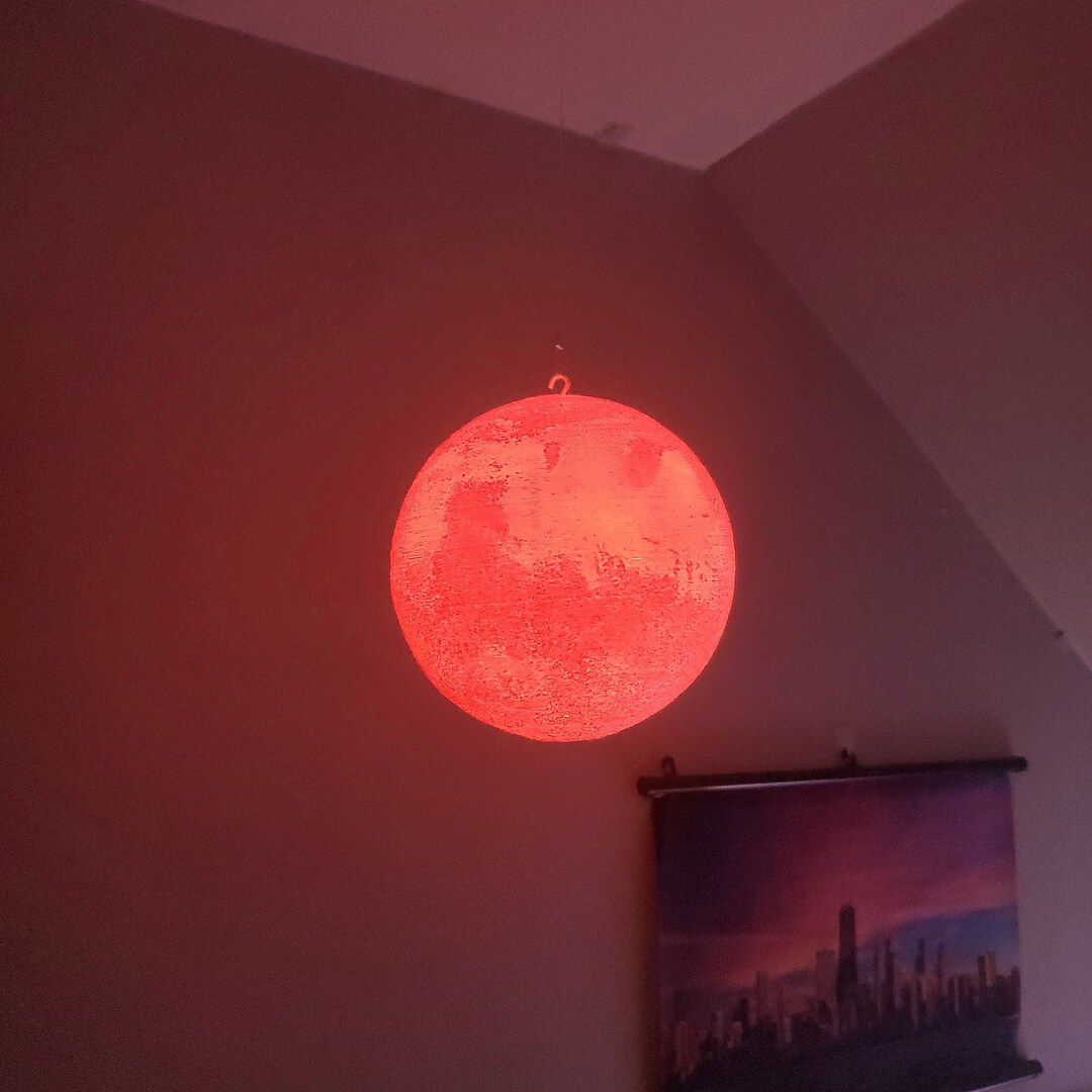 Hanging Mars Lamp, 16 Color LED, Remote and Touch Control, 6.5 Inch ...