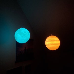 Hanging Jupiter Lamp 16 Color LED Remote and Touch Control - Etsy