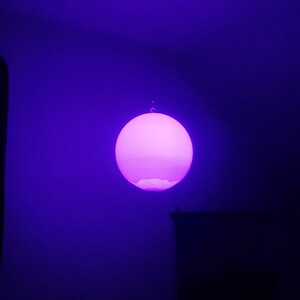 Hanging Uranus Lamp, 16 Color LED, Remote and Touch Control, 6.5 Inch ...