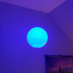 Hanging Uranus Lamp, 16 Color LED, Remote and Touch Control, 6.5 Inch ...