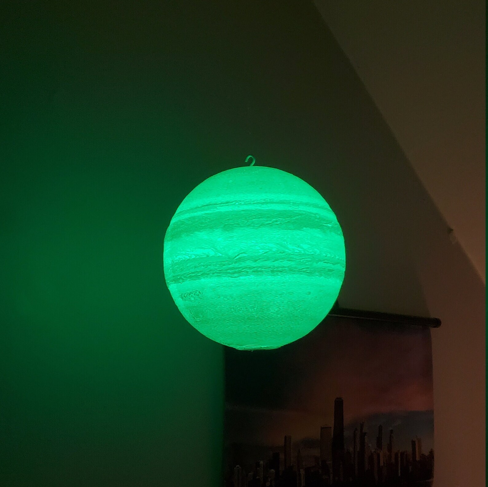 Hanging Jupiter Lamp 16 Color LED Remote and Touch Control - Etsy