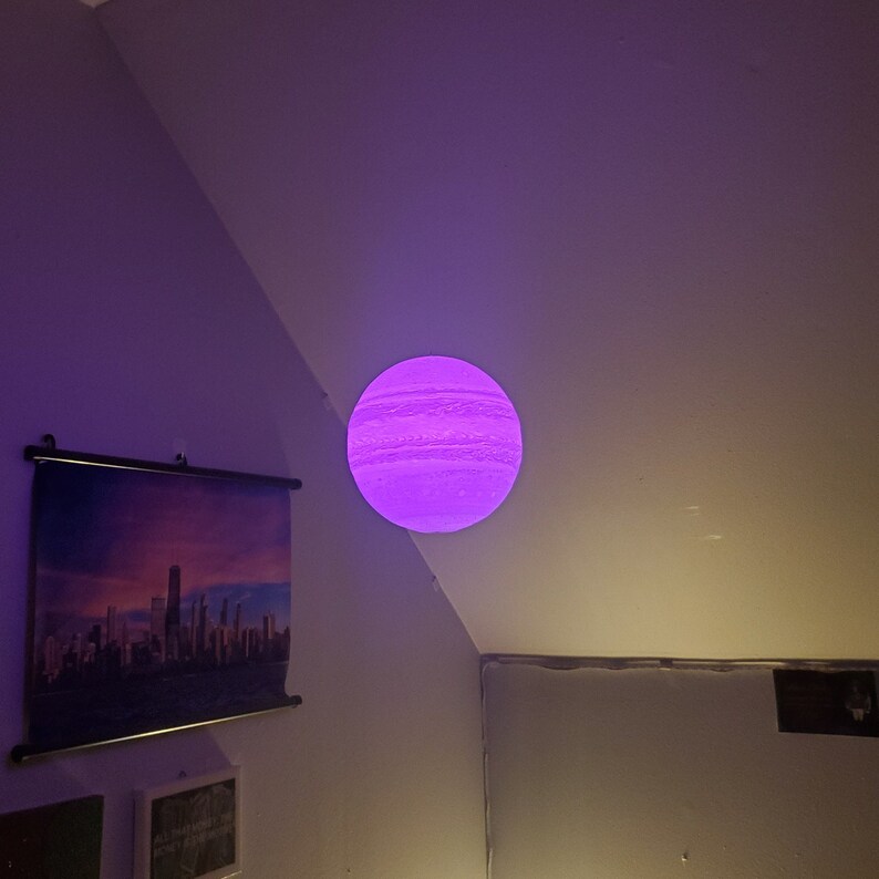 Hanging Jupiter Lamp 16 Color LED Remote and Touch Control - Etsy