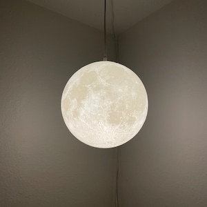 Hanging Moon Lamp With Multiple Colors | 10-inch Diameter | Plug-in ...
