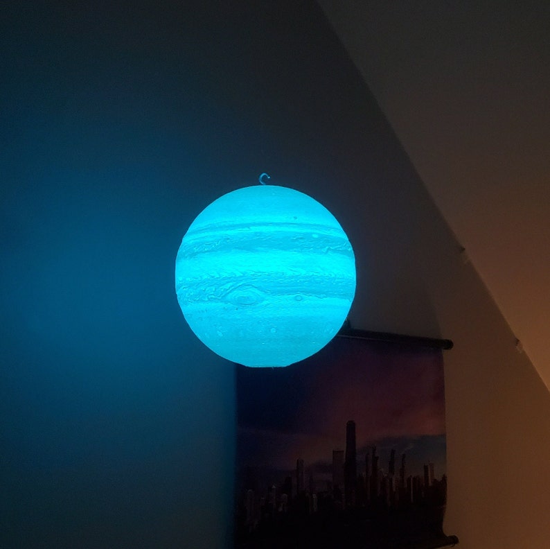 Hanging Jupiter Lamp 16 Color LED Remote and Touch Control - Etsy