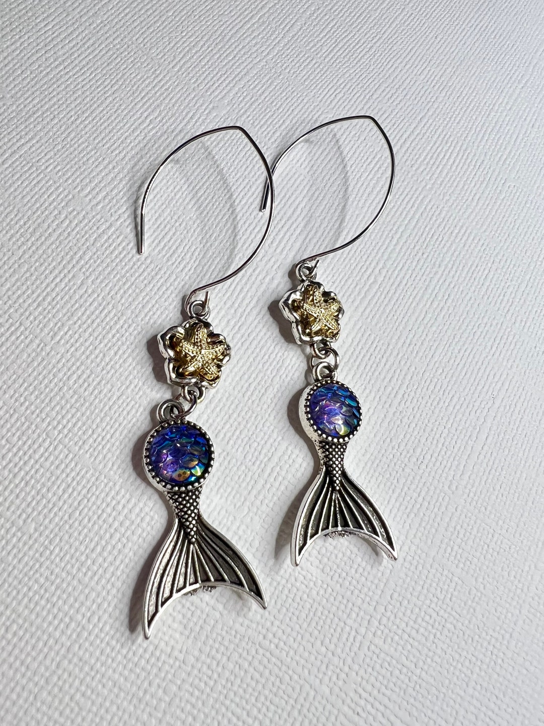 Mermaid Tail Earrings - Etsy