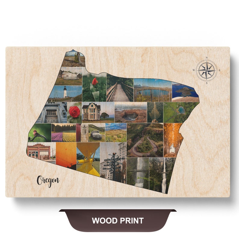 Oregon Map Oregon Map Art Oregon Wall Decor Map of Oregon - Etsy