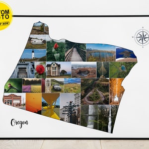 Oregon Map Oregon Map Art Oregon Wall Decor Map of Oregon - Etsy
