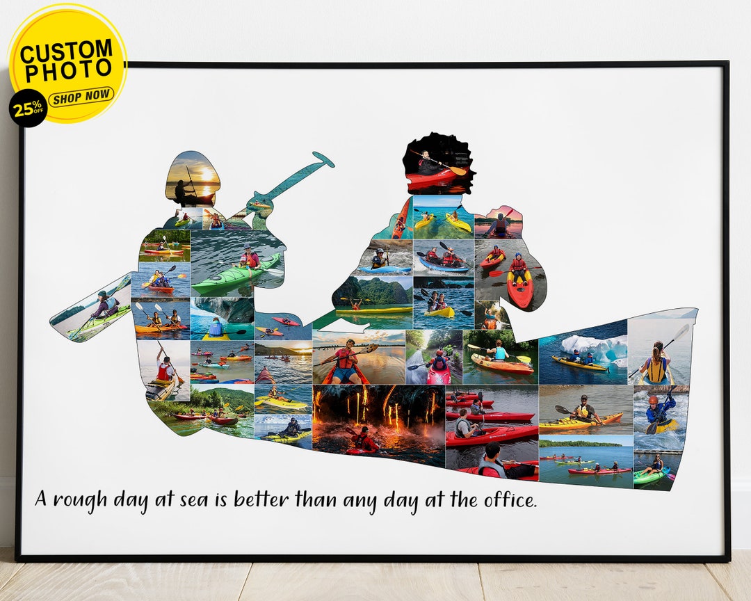 Kayaking Poster, Kayaking Sign, Kayaking Decor, Kayaking Decal, Wooden ...