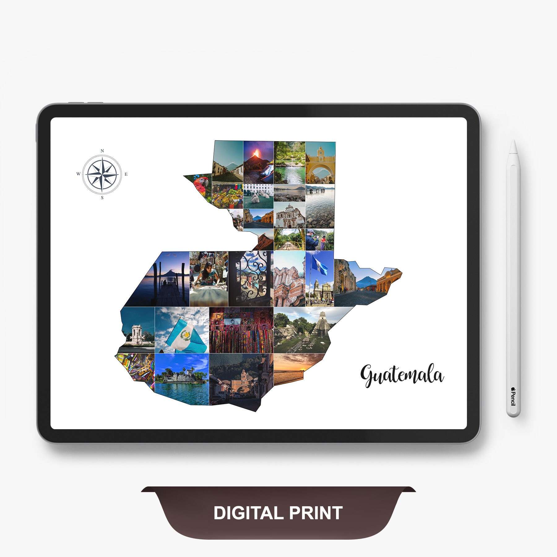 Guatemala Print Guatemala Poster Print Guatemala Kitchen | Etsy