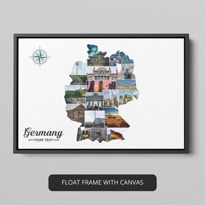 Personalized Germany Map, Photo Collage Map of Germany, Germany Map in ...