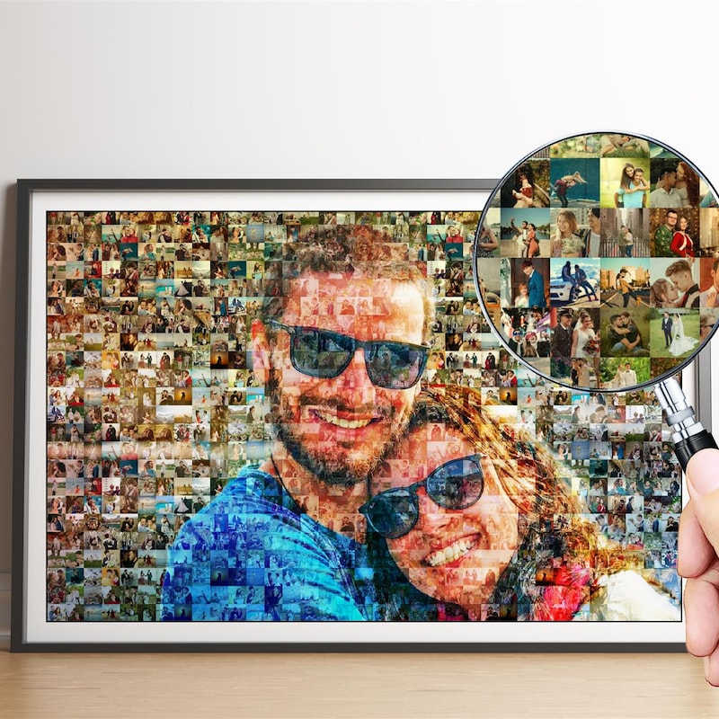 Photo Mosaic Print Poster - Etsy UK