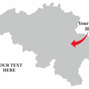 Custom Photo Collage Belgium Map, Belgium Gifts Map Collage, Best ...