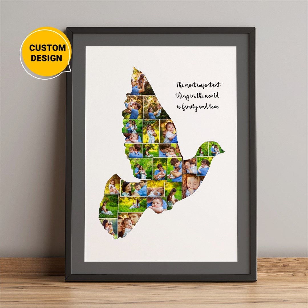 Personalized Pigeon Custom Photo Art, Pigeon Lover Gift, Pigeon Owner ...