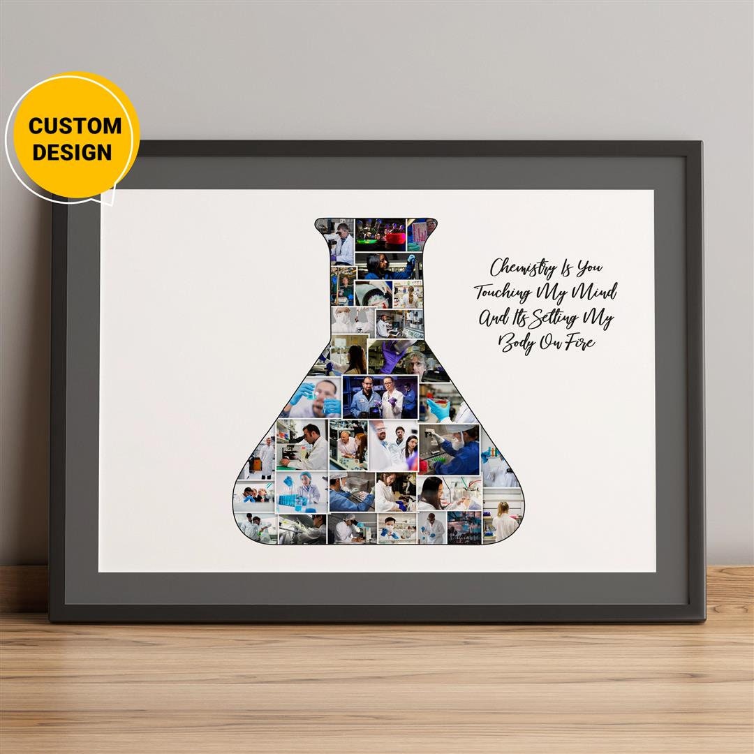 Custom Chemistry Gifts, Photo Collage Gifts for Professors, Chemistry ...