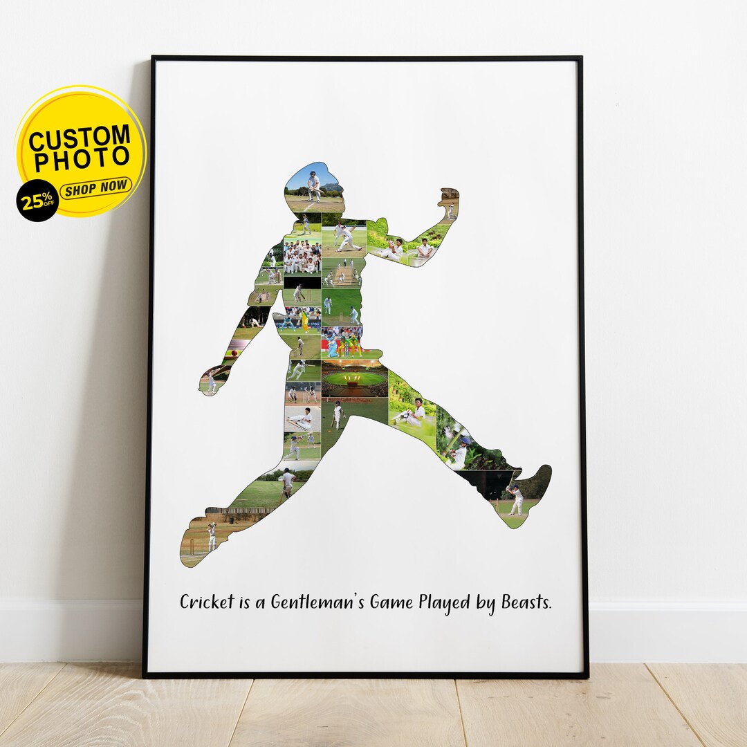Cricket Poster Cricket Wall Art Cricket Photo Collage - Etsy