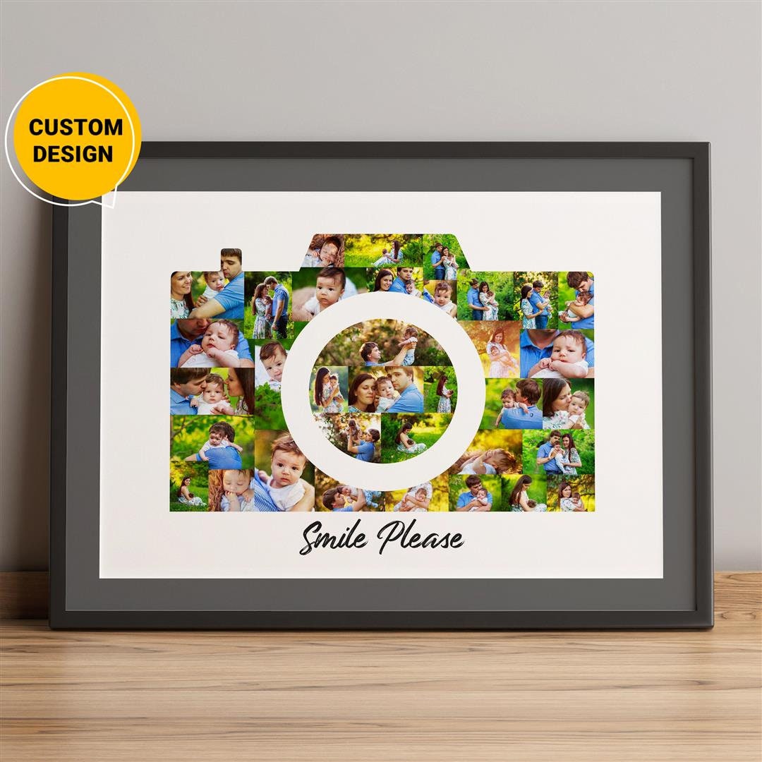 Custom Gifts for Camera Lovers, Photo Collage Gifts for Photographers ...