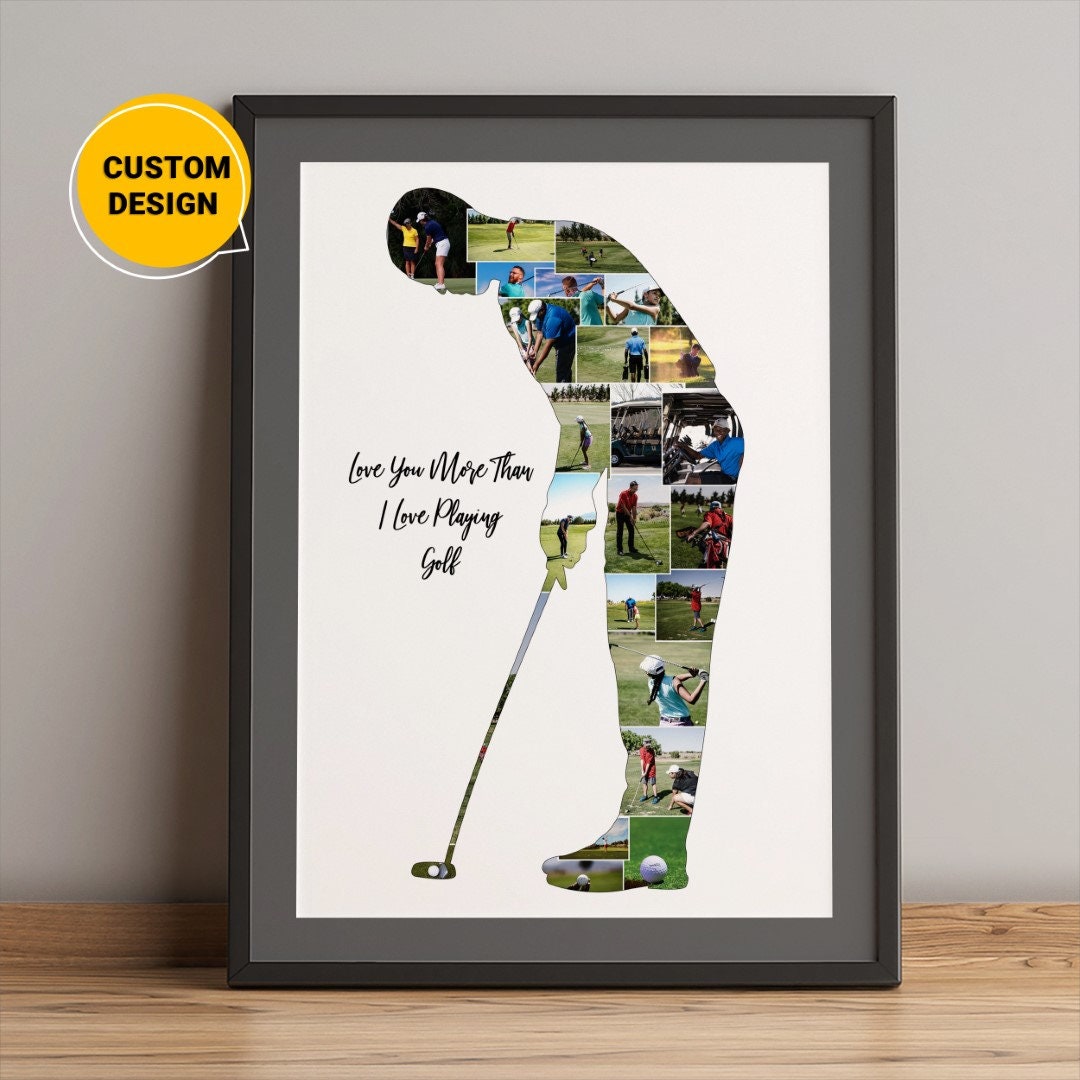 Custom Golf Photo Collage, Personalized Golf Gifts, Best Gifts for the ...