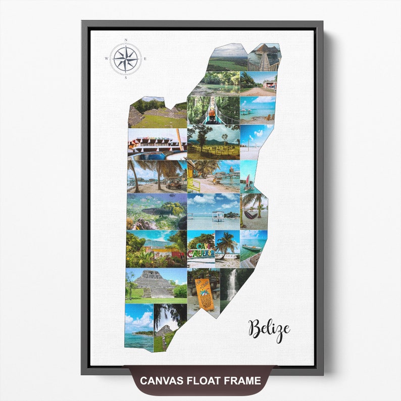 Belize Map Belize Belize Print Belize Art Belize - Etsy