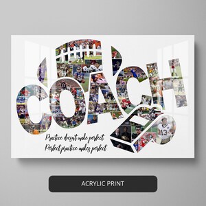 Personalized Football Picture Collage, Football Gifts for Men, Football ...