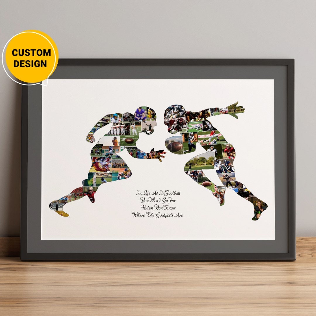 Personalized Rugby Photo Collage Gifts for Rugby Fans, Rugby Coach Gift ...