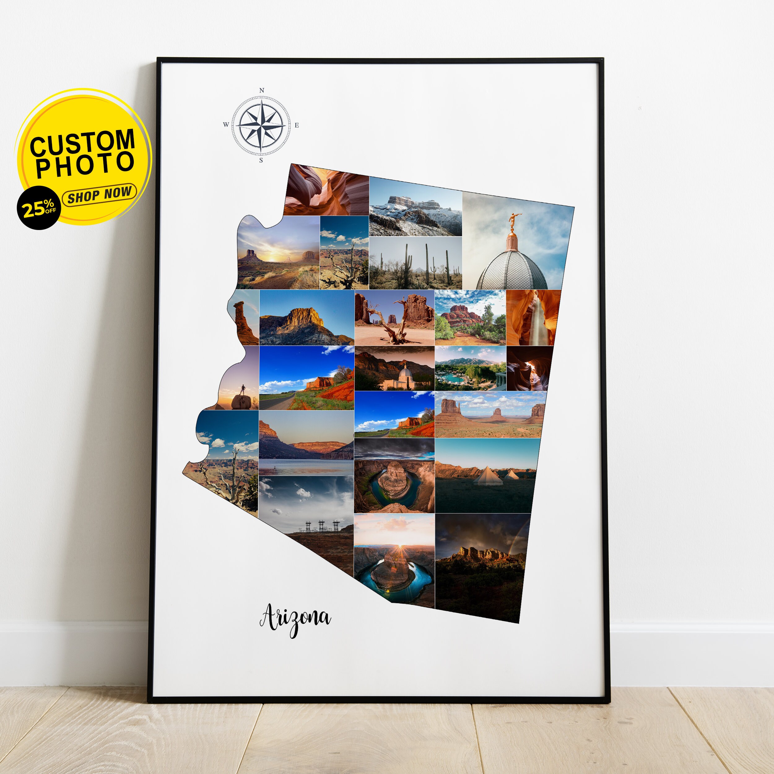 wall maps of arizona