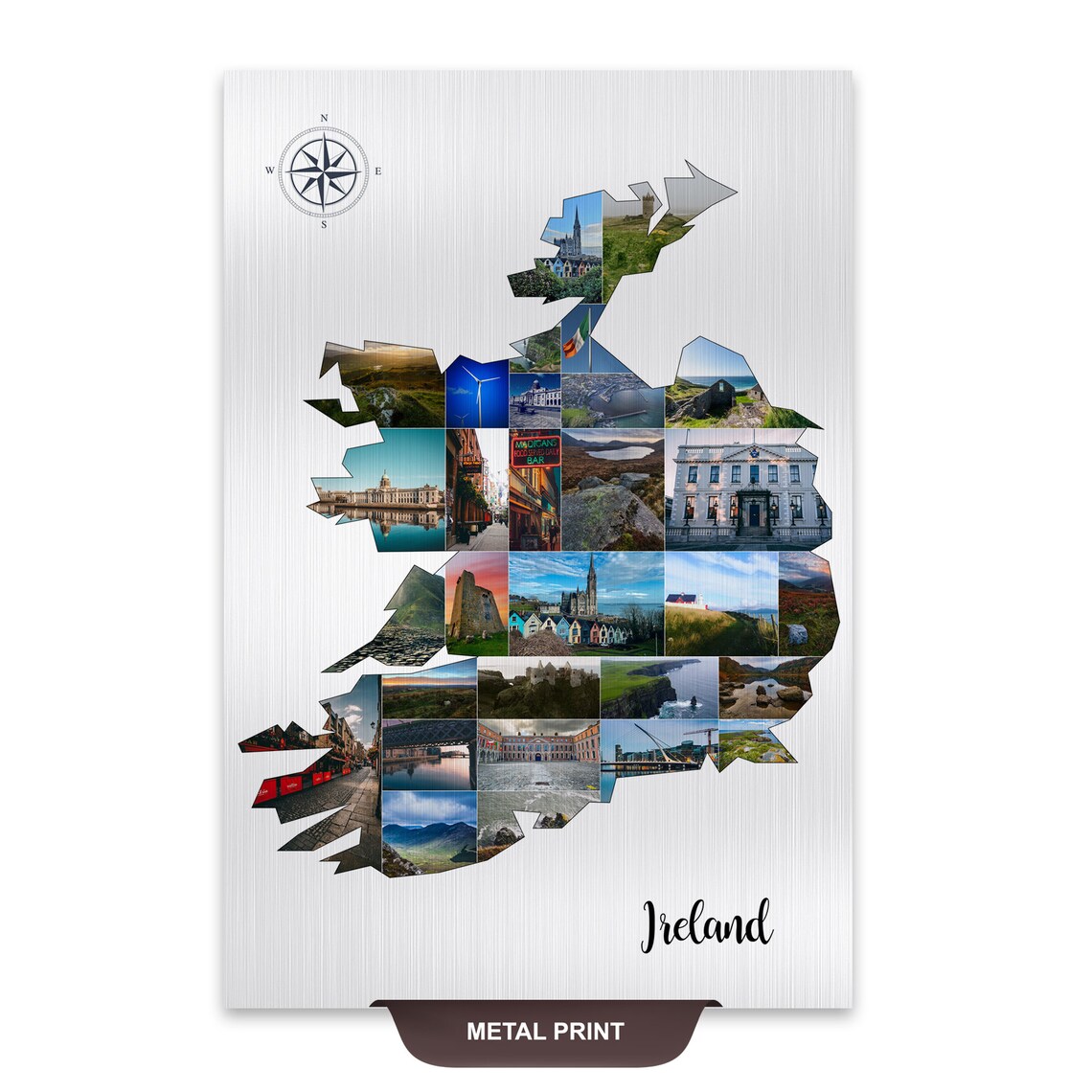 Ireland Digital Print, Ireland Map, Map of Ireland, Ireland Gifts ...