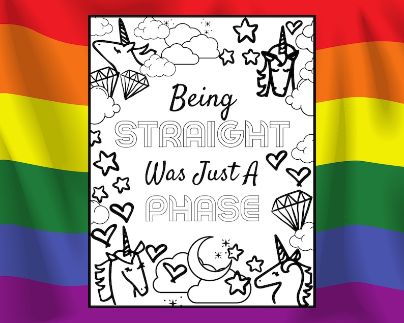 Gay pride coloring pages - asoheart
