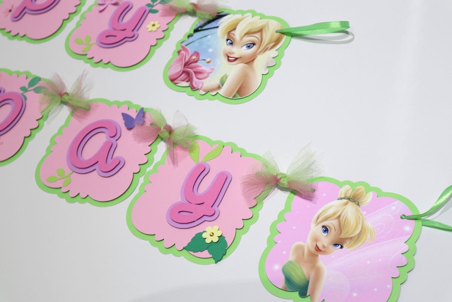 Tinkerbell Fairies Inspired Birthday Banner - Etsy