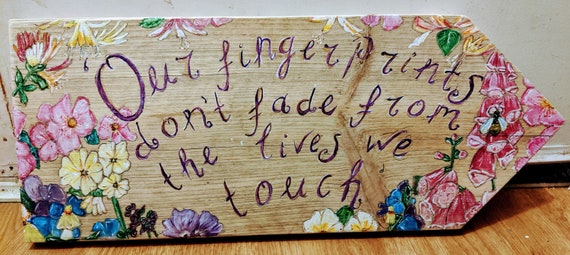 Bespoke Wooden Quote Sign - Etsy