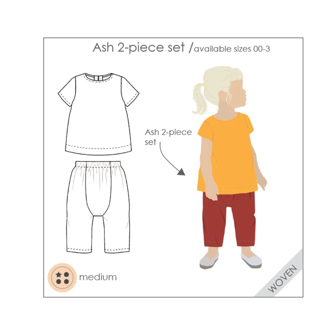 Unisex Baby 2 Piece Set - PDF Pattern, Sewing Pattern for Babies, Baby ...