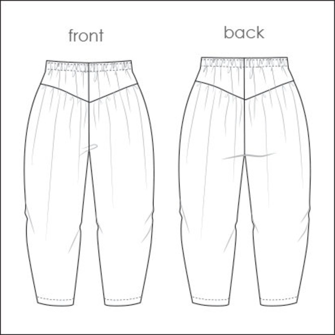 Girls Pant PDF Pattern Sewing Pattern Girls Pattern Sew - Etsy