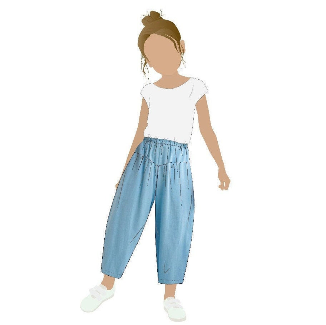 Girls Pant PDF Pattern Sewing Pattern Girls Pattern Sew - Etsy