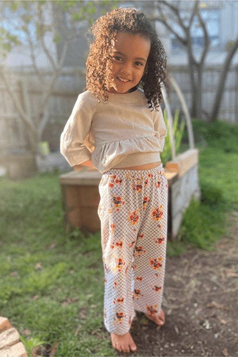 Girls Pant- PDF Pattern, Sewing Pattern, Sew for Girls, Pdf Pattern ...