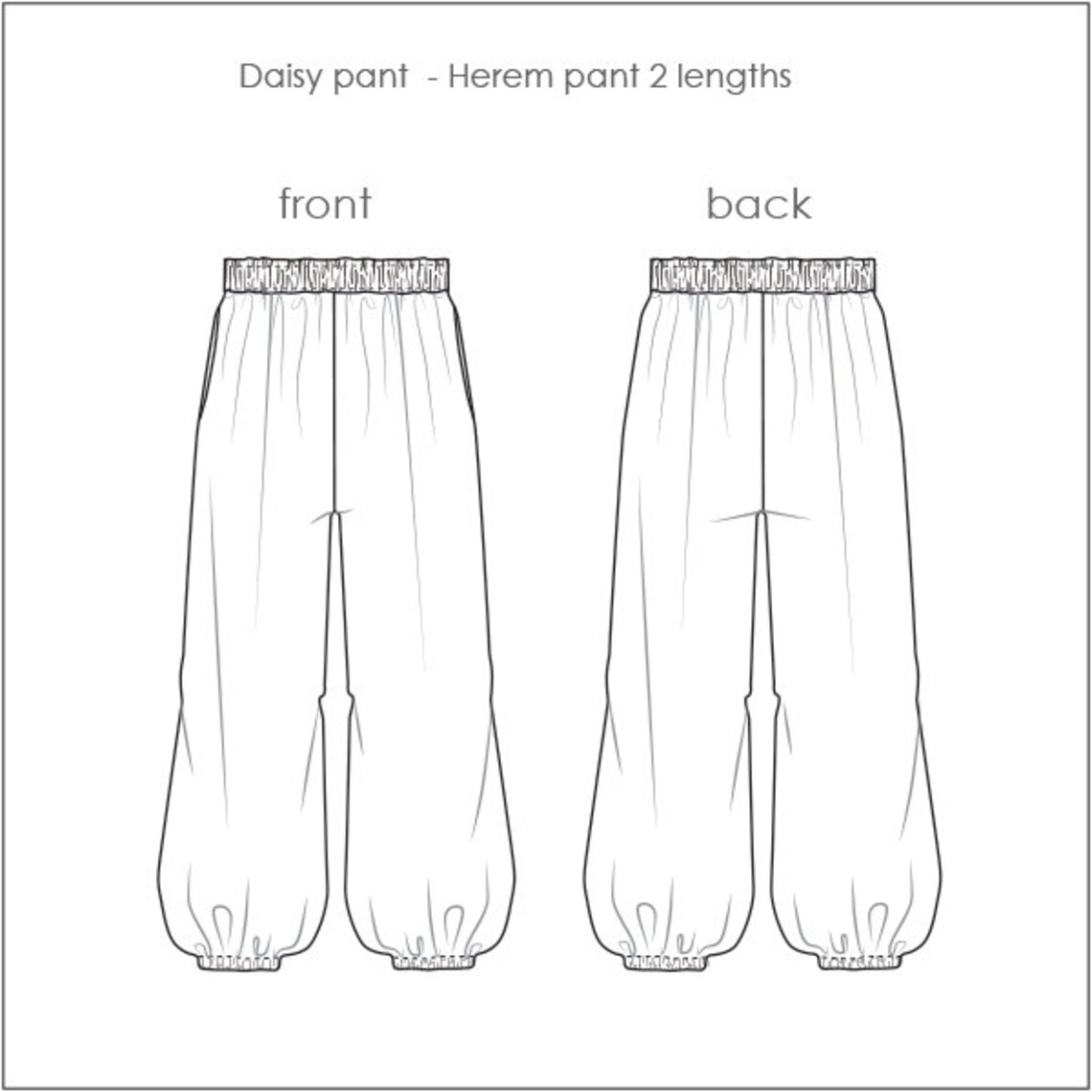 Girls Pant PDF Pattern Sewing Pattern Sew for Girls Pdf - Etsy