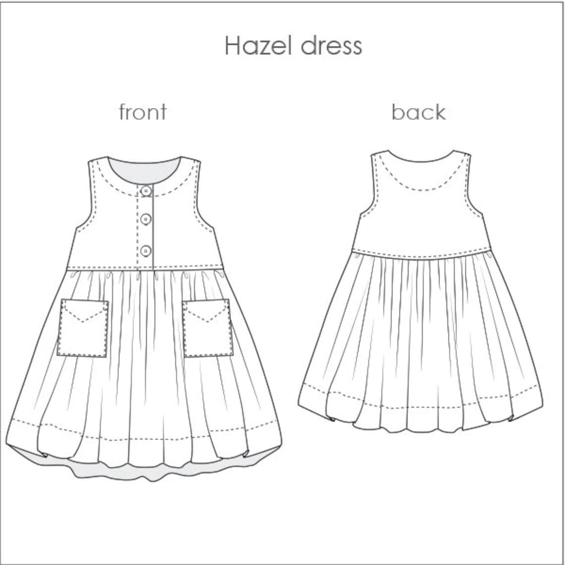 Girls Dress PDF Pattern Sewing Pattern for Girls Pdf | Etsy