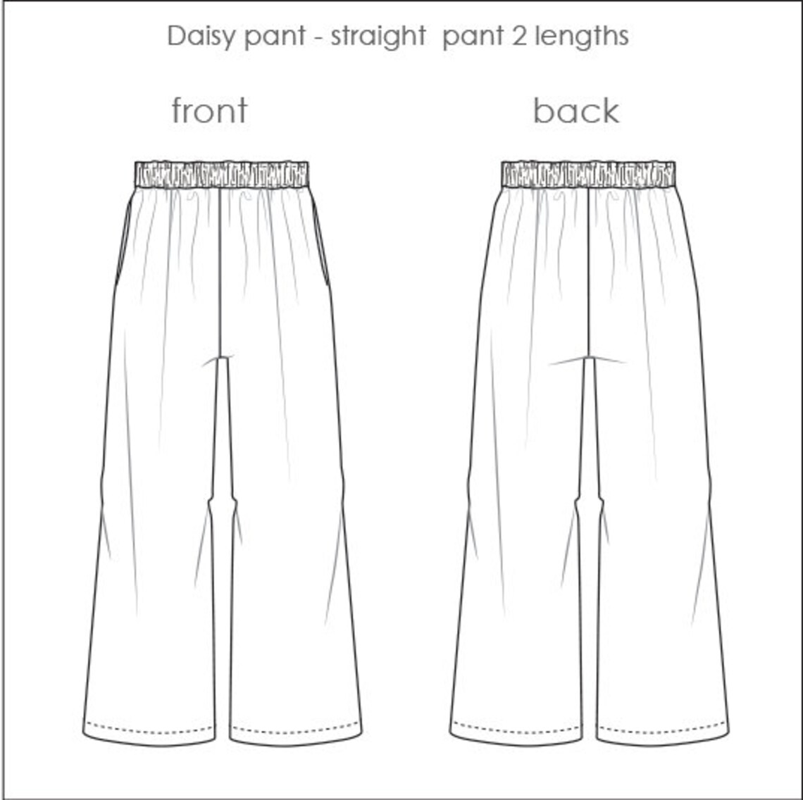 Girls Pant PDF Pattern Sewing Pattern Sew for Girls Pdf - Etsy