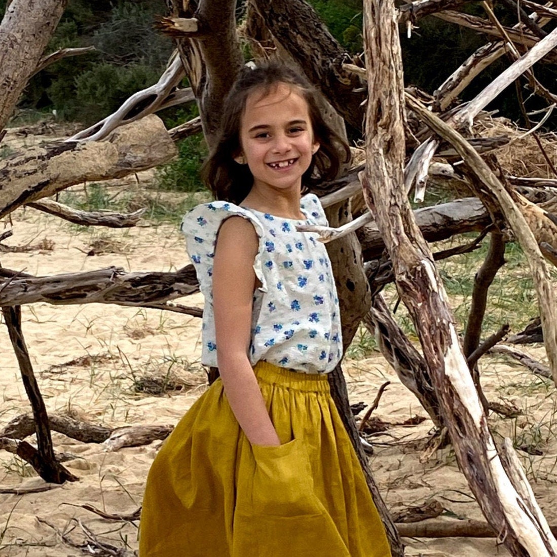 Girls Top - PDF Pattern, Sewing Pattern for Girls, Sewing Pattern for ...