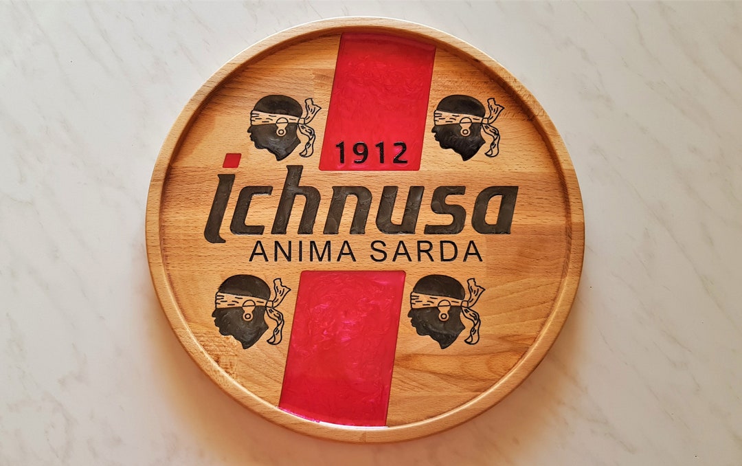 Ichnusa Beer Tray in Beech Wood and Epoxy Resin - Etsy