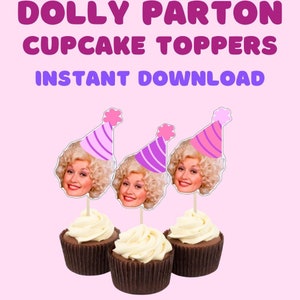 Dolly Parton Cupcake Toppers Version 2 Instant Download - Etsy