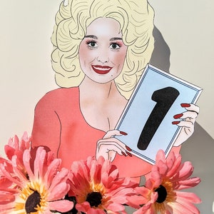 Dolly Parton Table Numers Instant Download - Etsy