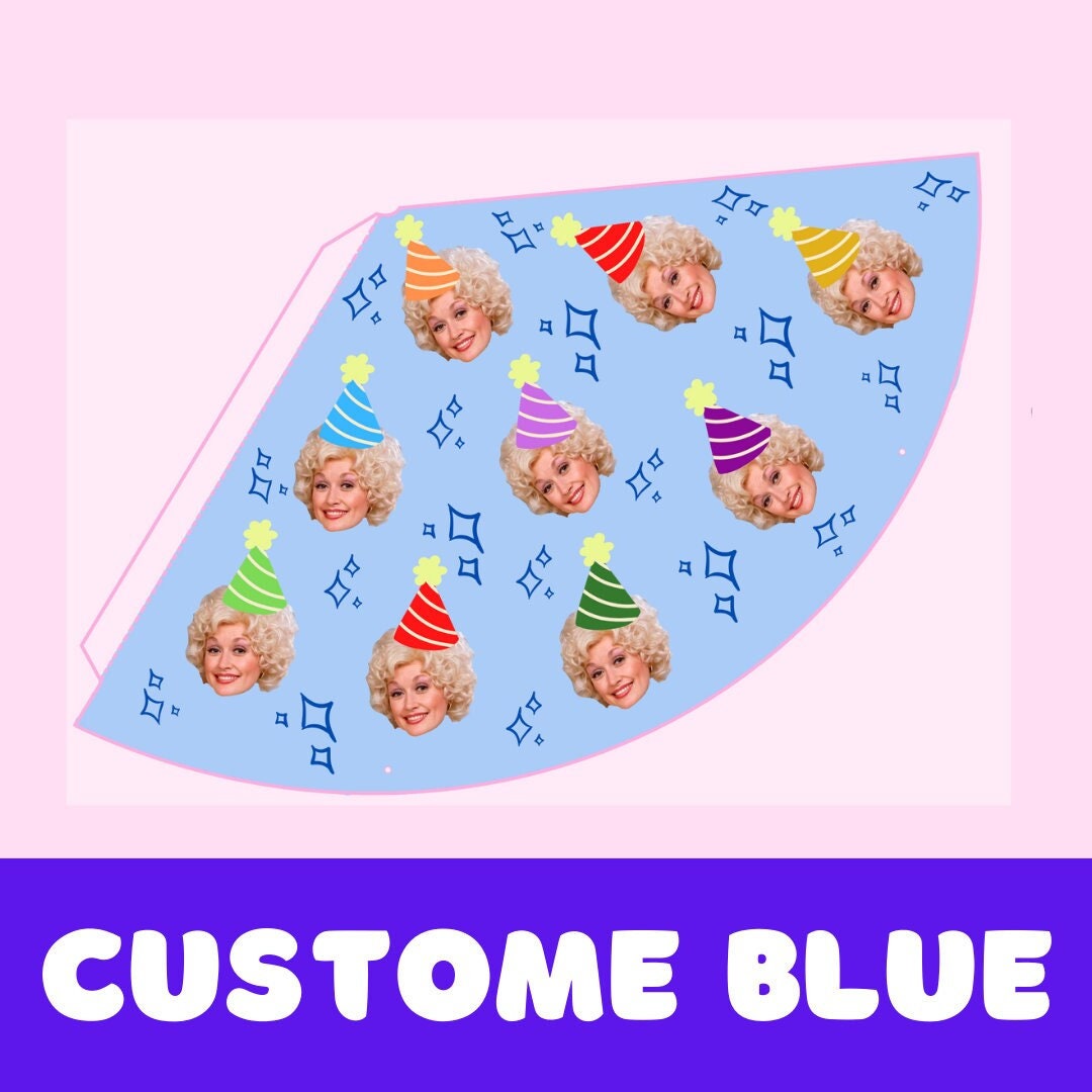 CUSTOME BLUE Dolly Parton Party Hat Instant Download - Etsy