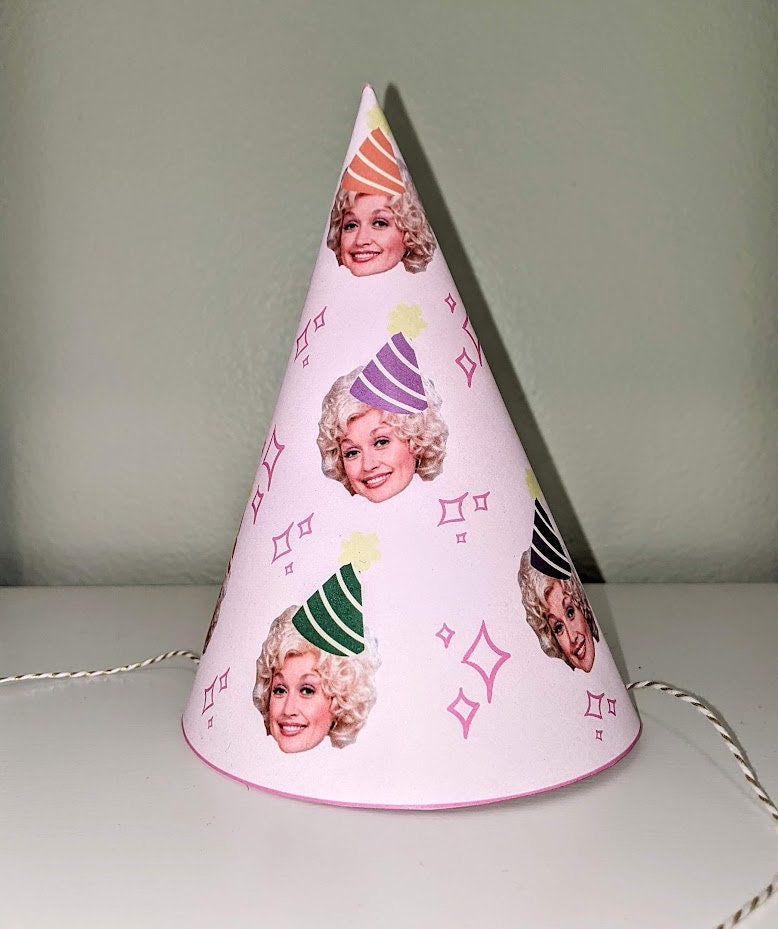 CUSTOME BLUE Dolly Parton Party Hat Instant Download - Etsy
