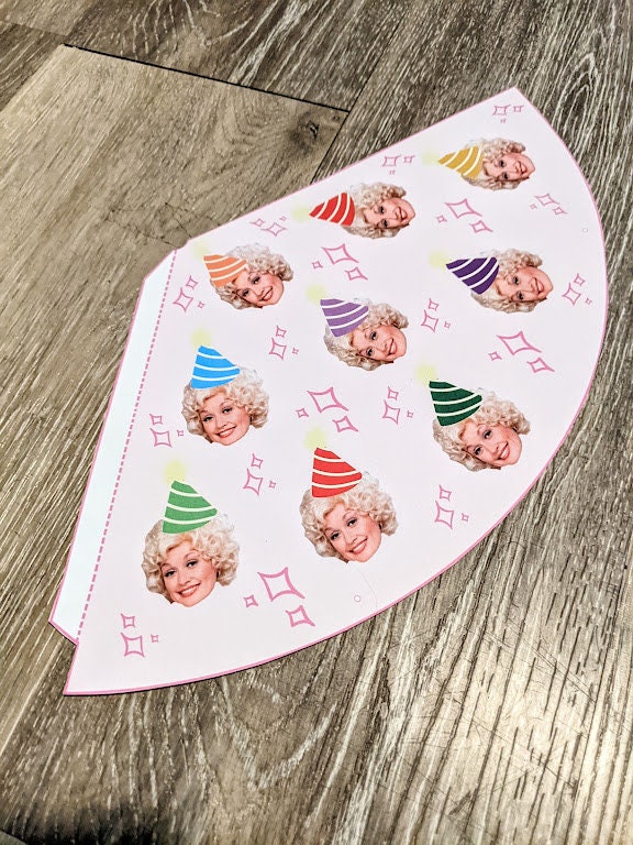 CUSTOME BLUE Dolly Parton Party Hat Instant Download - Etsy