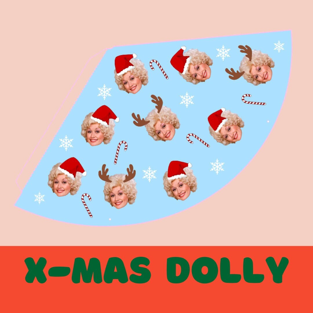 Dolly Christmas Party Hat Instant Download - Etsy