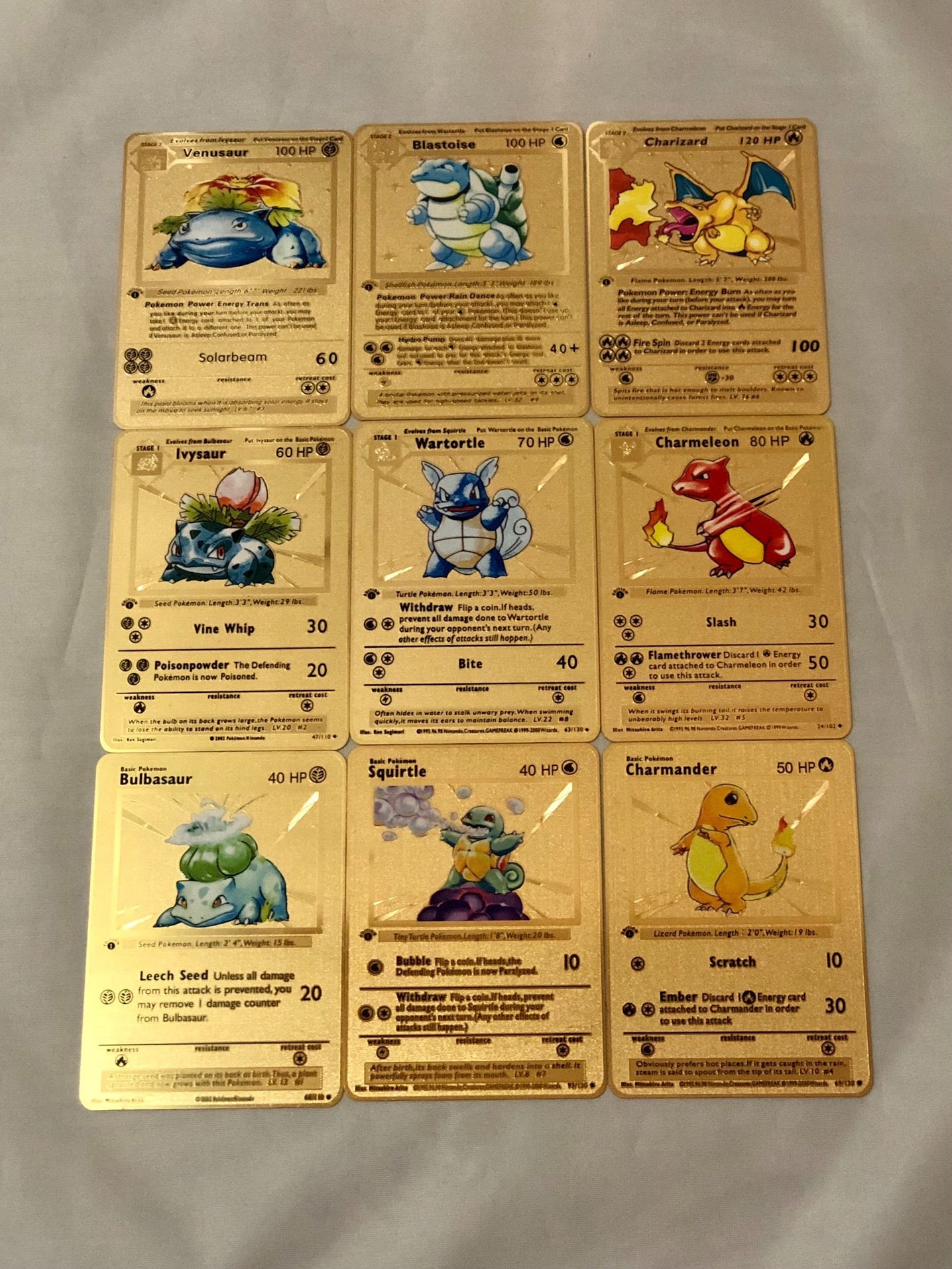 Bulbasaur Ivysaur Venusaur Charmander Charmeleon Charizard Squirtle ...