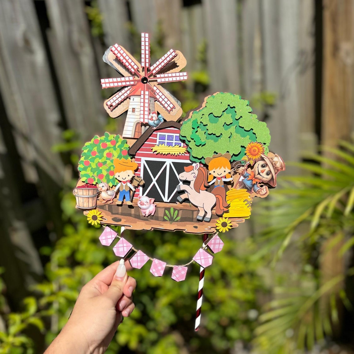 Personalized Farm Cake Topper – Bring the Charm of the Farm to Your ...