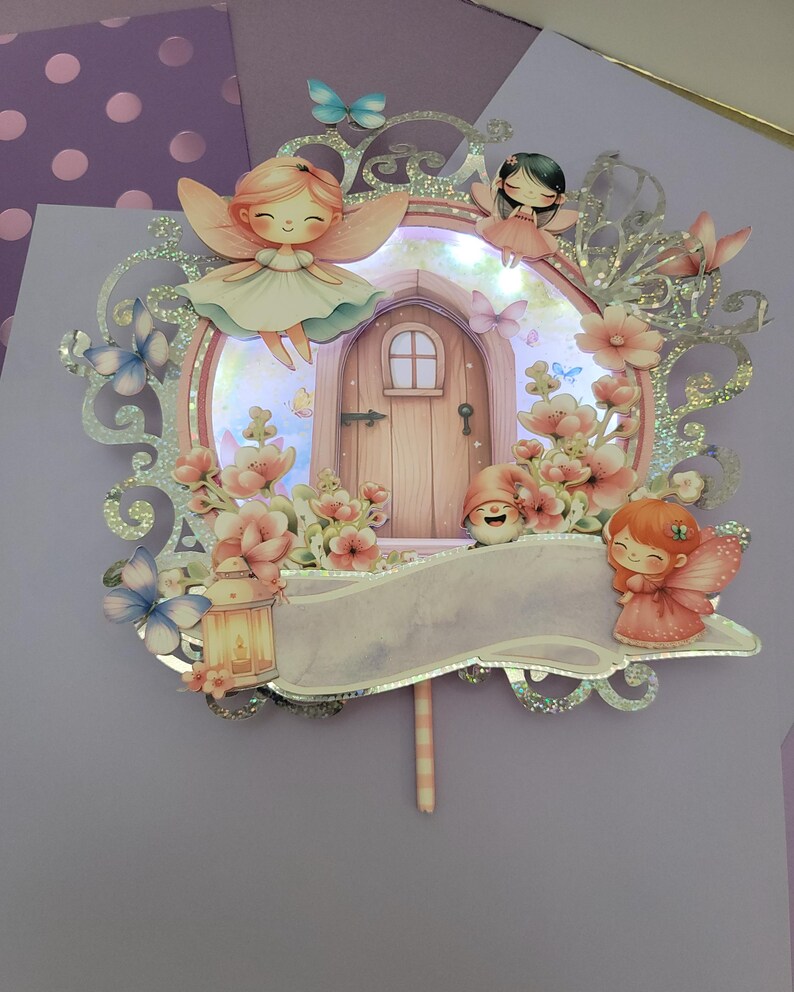 Fairy Garden Princess Cake Topper – Add a Magical Glow to Her Special ...