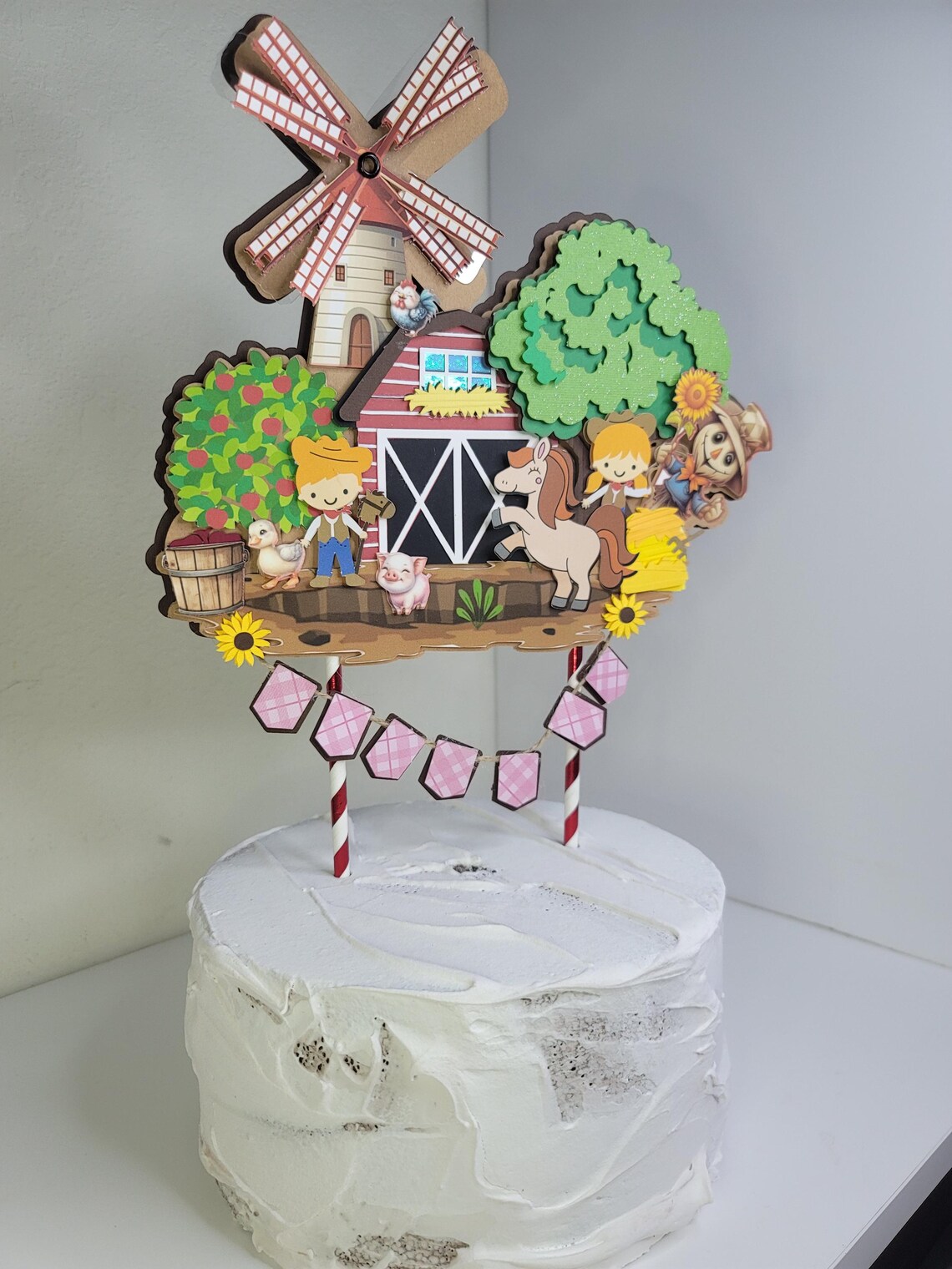 Personalized Farm Cake Topper – Bring the Charm of the Farm to Your ...