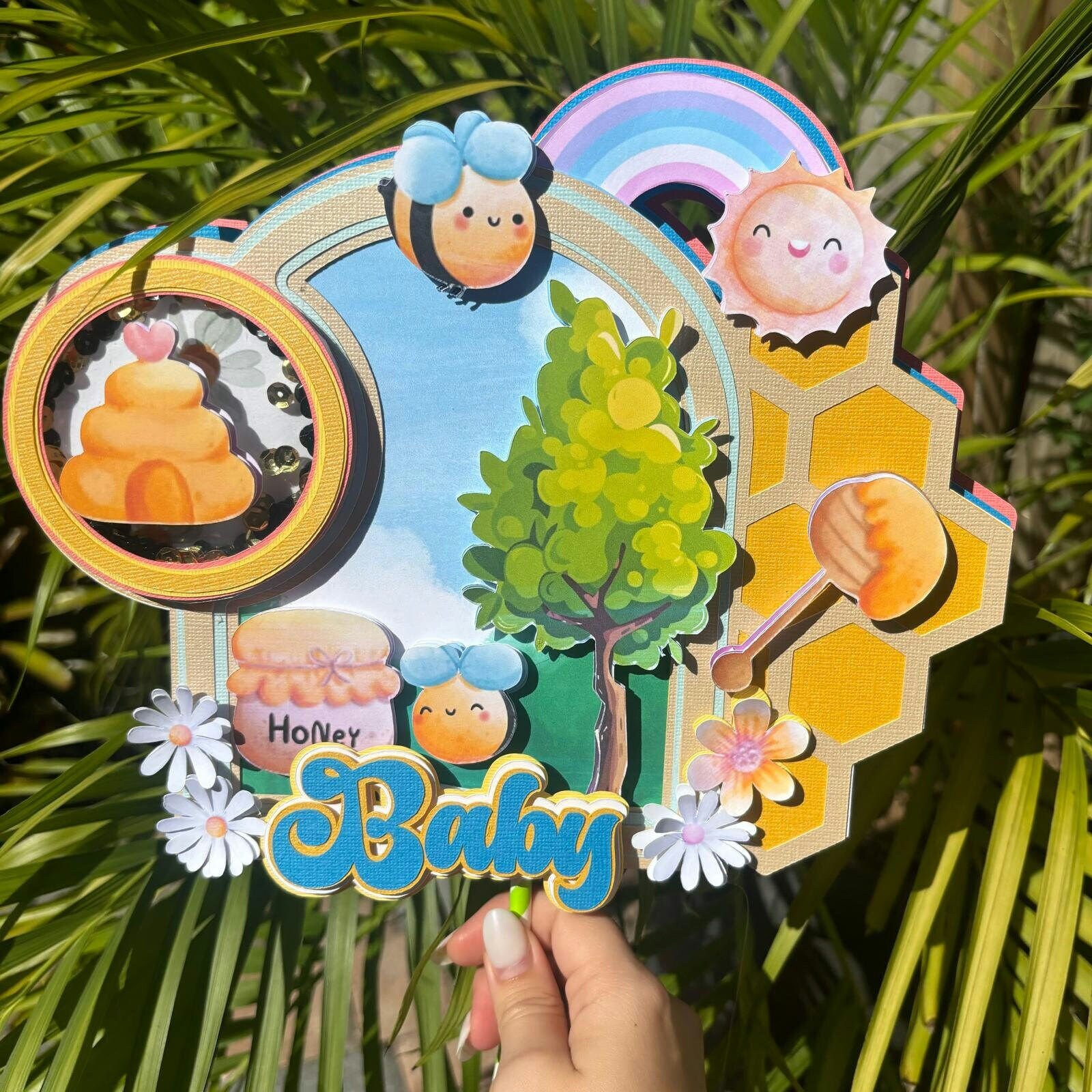 Bee-themed Cake Topper - Etsy